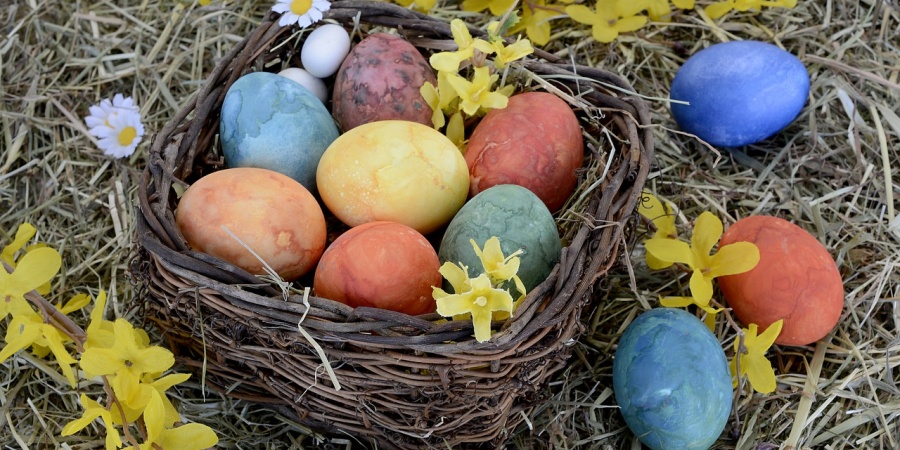 Ein Dieb klaut Oster-Nester